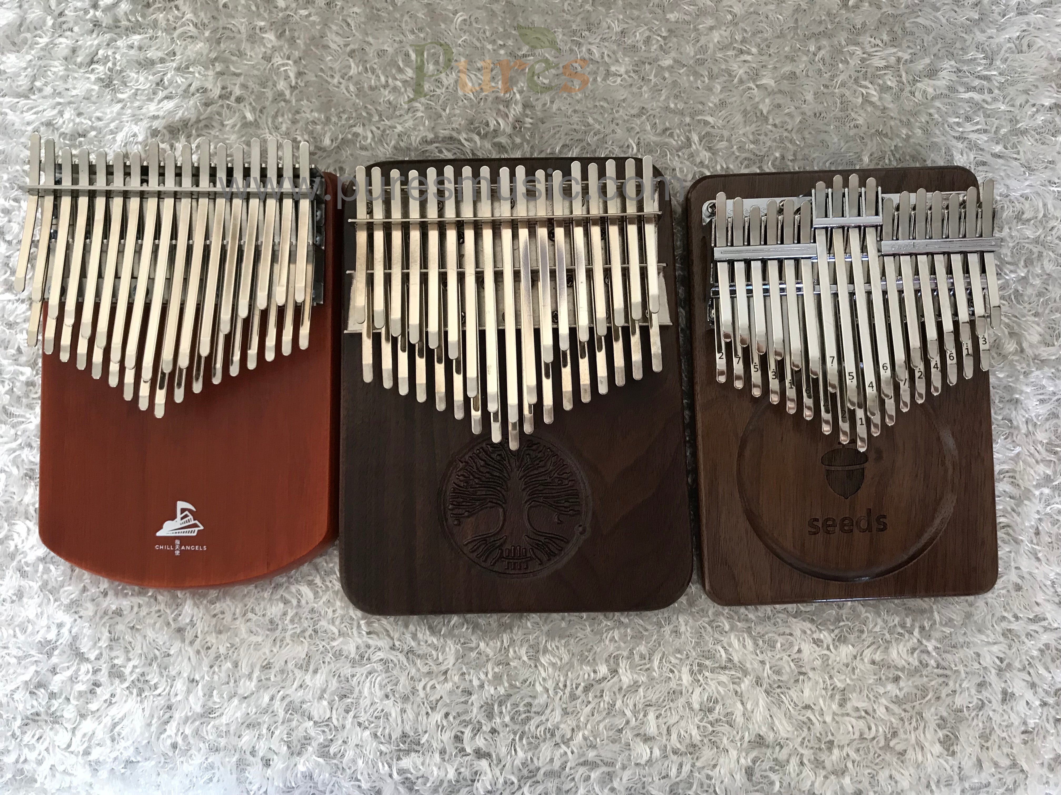 34 key kalimba Hluru VS Seeds VS Chill Angels Daimone VS LingTing ...