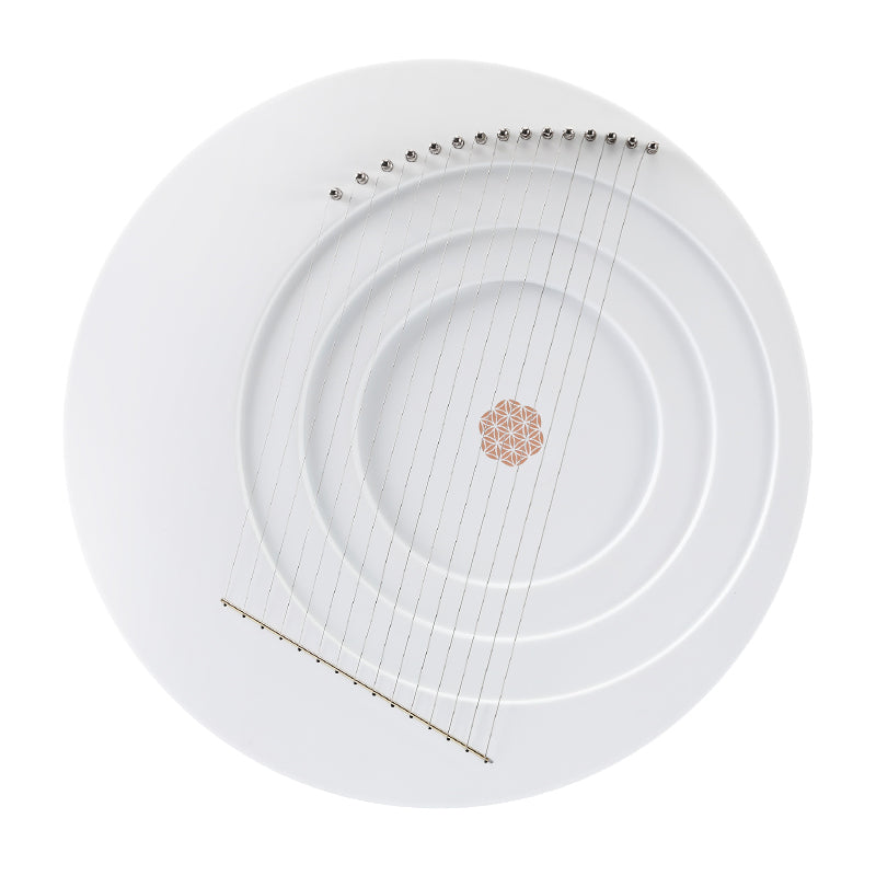 Hluru Moon Lyre Harp Full Moon 8/11/15 String Instrument Flower of Lif ...