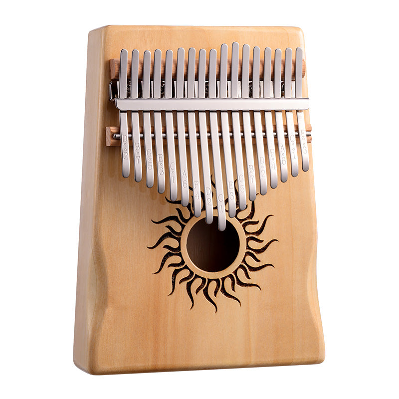 Hluru Huashu Sun God Hollow Kalimba 17/21 keys White Maple Thumb Piano ...