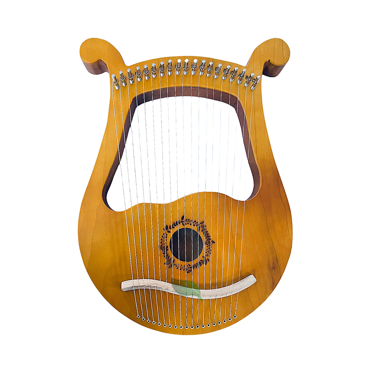 Lyre With Leaf Wreath Design Lyre Harp Relaxation Instrument for Begin ...